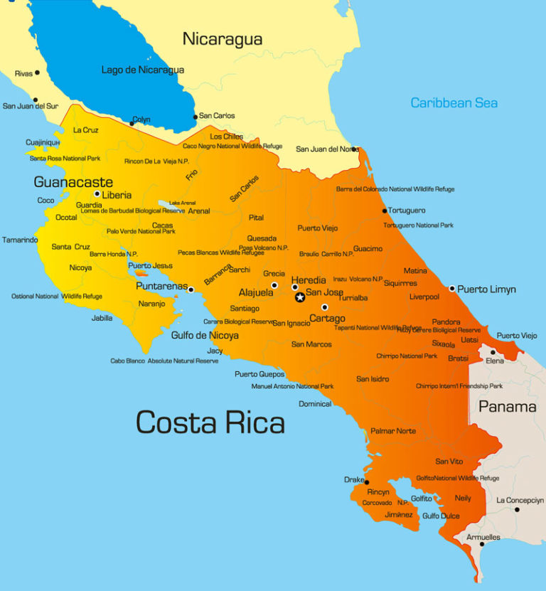 dmc-costa-rica-map - DMC Professionals - Destination Management ...